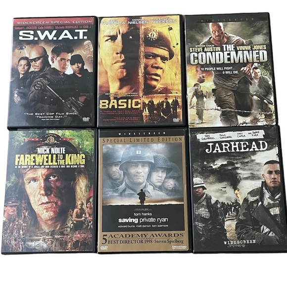 Media | 6 Dvd Action Movie Bundle | Poshmark